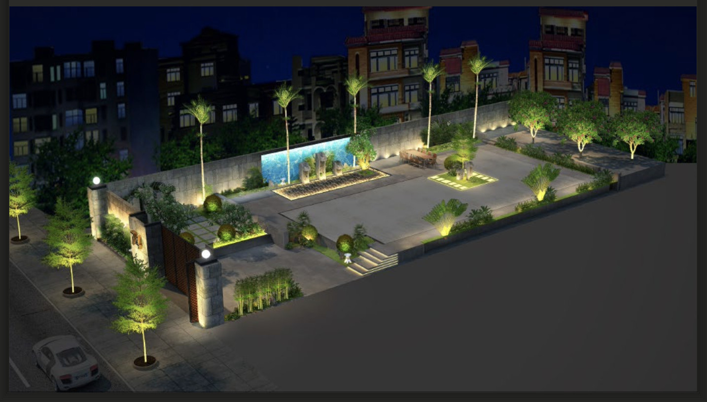 Thiết kế chiếu sáng cảnh quan (Landscape)